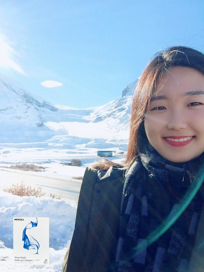 Sharr ambassador Jihee at Canadian Rockies – sharrmask